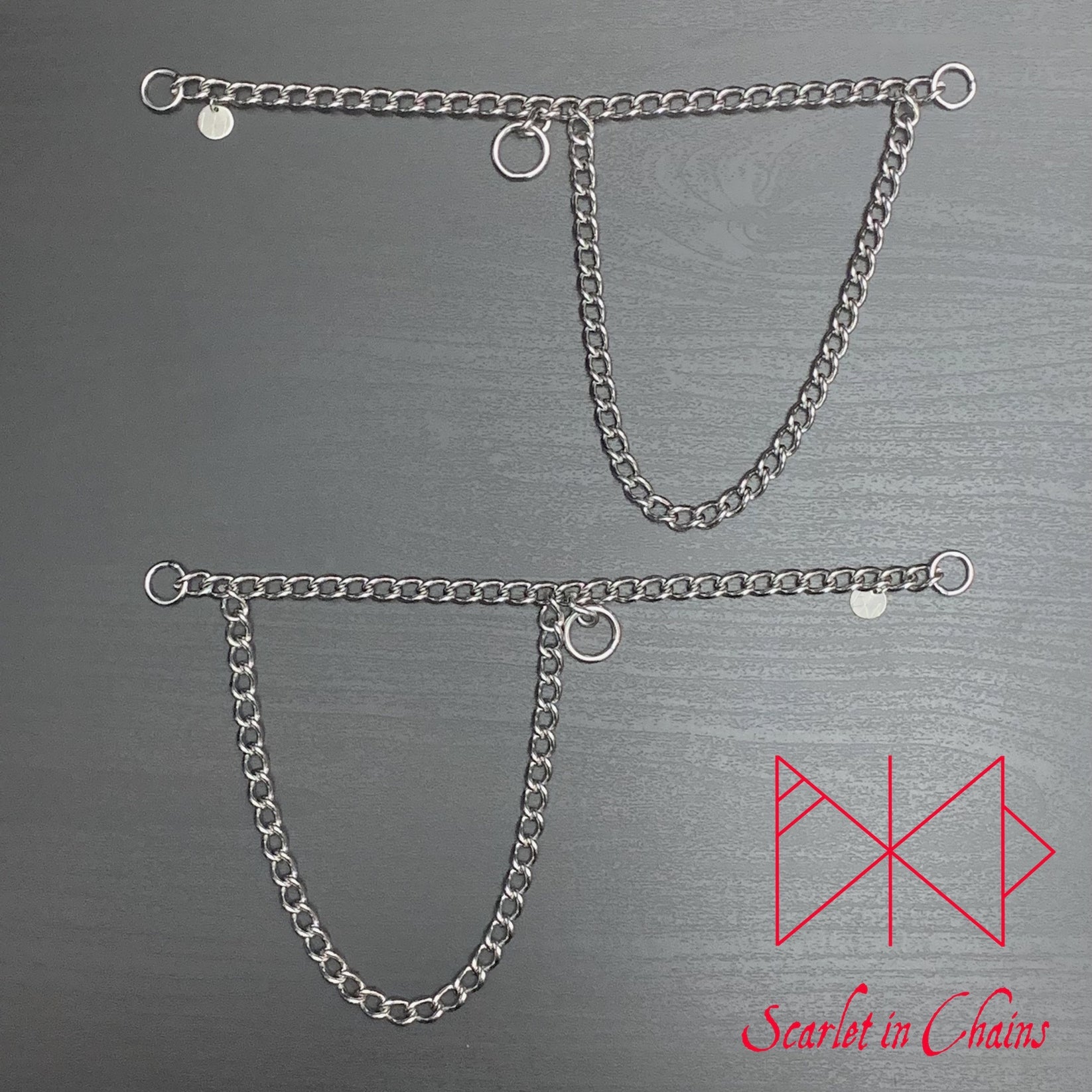 Stainless steel Mini Rockstar Locking Heels Pair – Scarlet in Chains