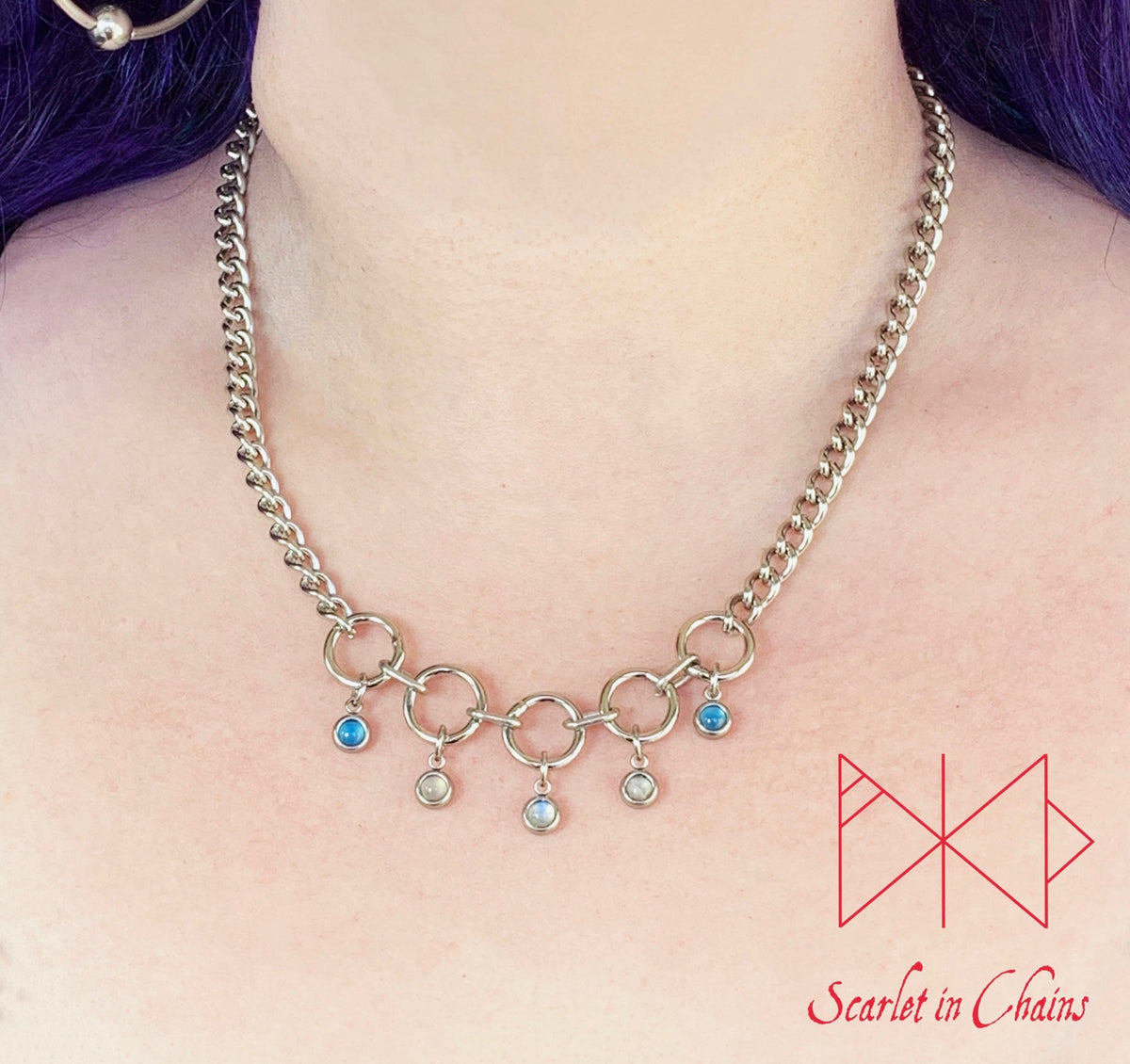 Trans Pride Necklace – Scarlet in Chains